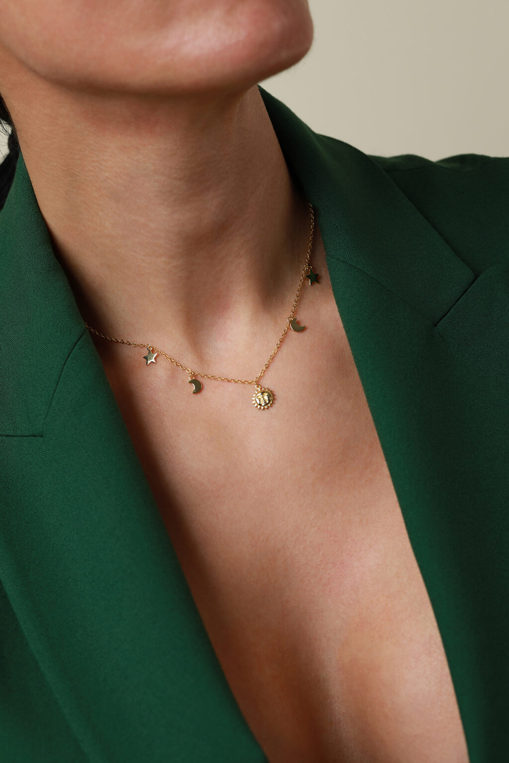 Manissi | Bijuterii fine din argint | Colier cu stelute din argint