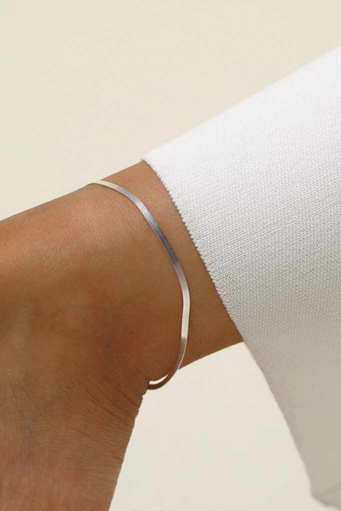 Bratara picior argint Manissi Smooth | Bijuterii Argint 925