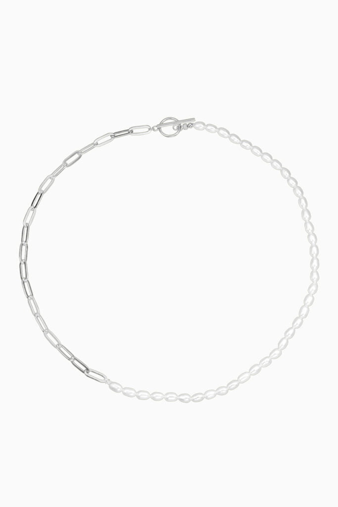 Lant din argint Manissi OT Pearl | Bijuterii fine de zi cu zi