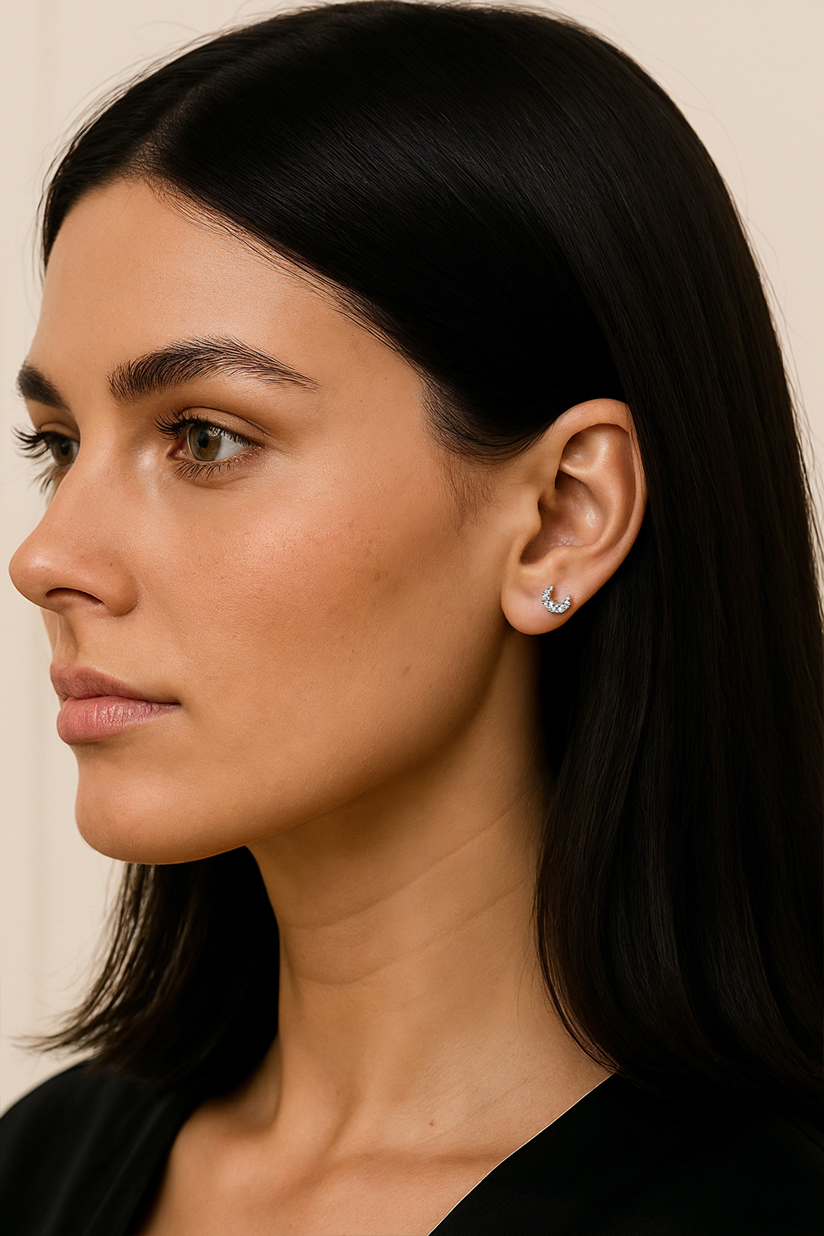 Piercing argint ureche Manissi Big Semimoon