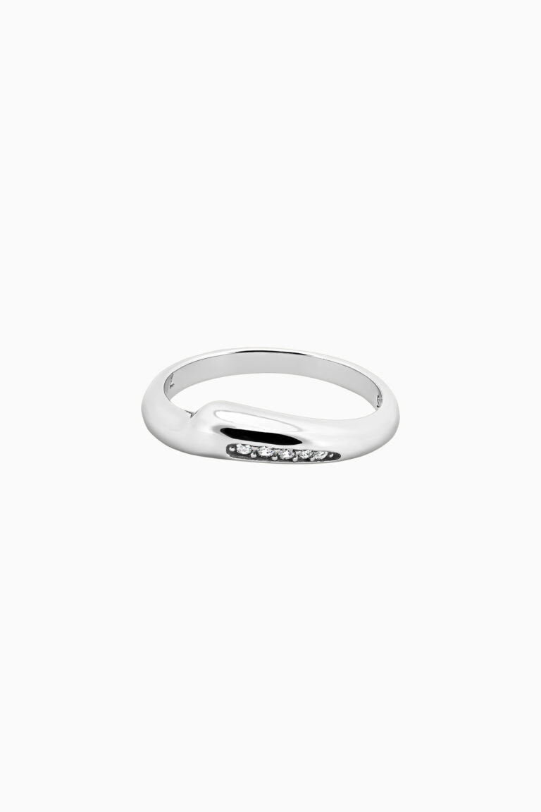 Inel argint wave – Design modern, inspirație fluidă