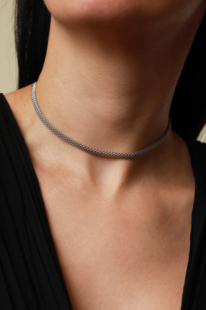 Colier choker argint 925 - Model deosebit si unicat